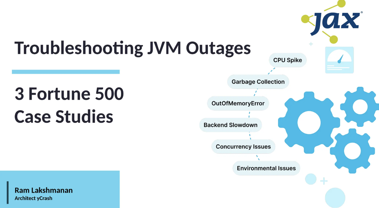 JAX MAINZ 2025 – TROUBLESHOOTING JVM OUTAGES - 3 FORTUNE 500 CASE STUDIES - yCrash